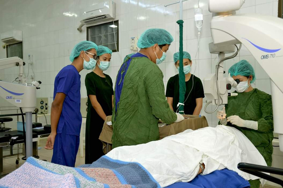 သီပေါမြို့ သီတဂူစက္ခုဒါန ဆေးရုံတော်ကြီး၌ ၅၂ ကြိမ်မြောက် အခမဲ့ မျက်စိစမ်းသပ်ခွဲစိတ် ကုသခြင်းမ